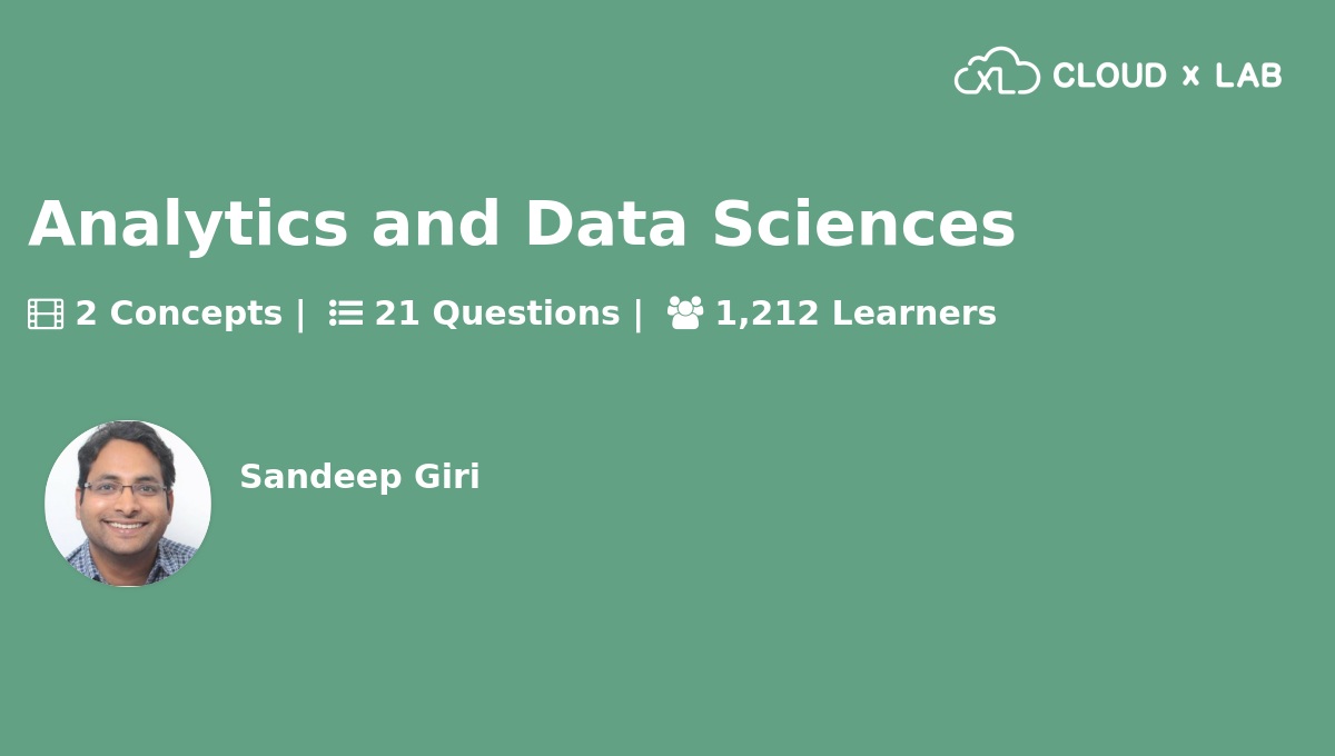 Analytics and Data Sciences | CloudxLab