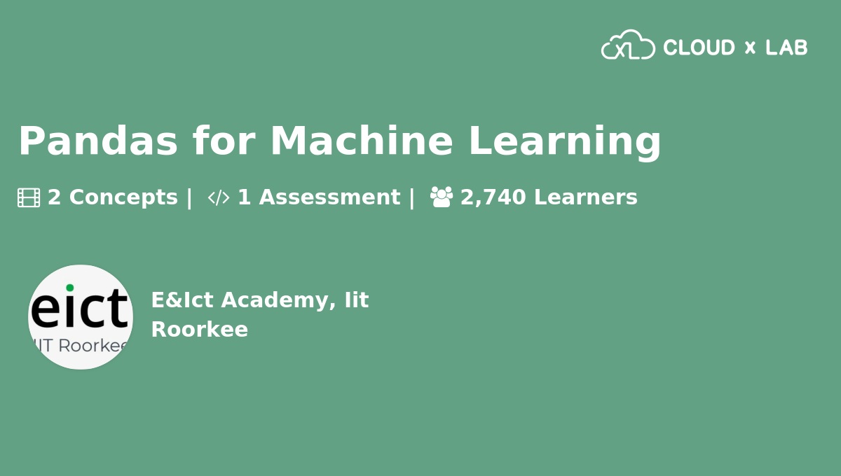 Pandas for Machine Learning | CloudxLab
