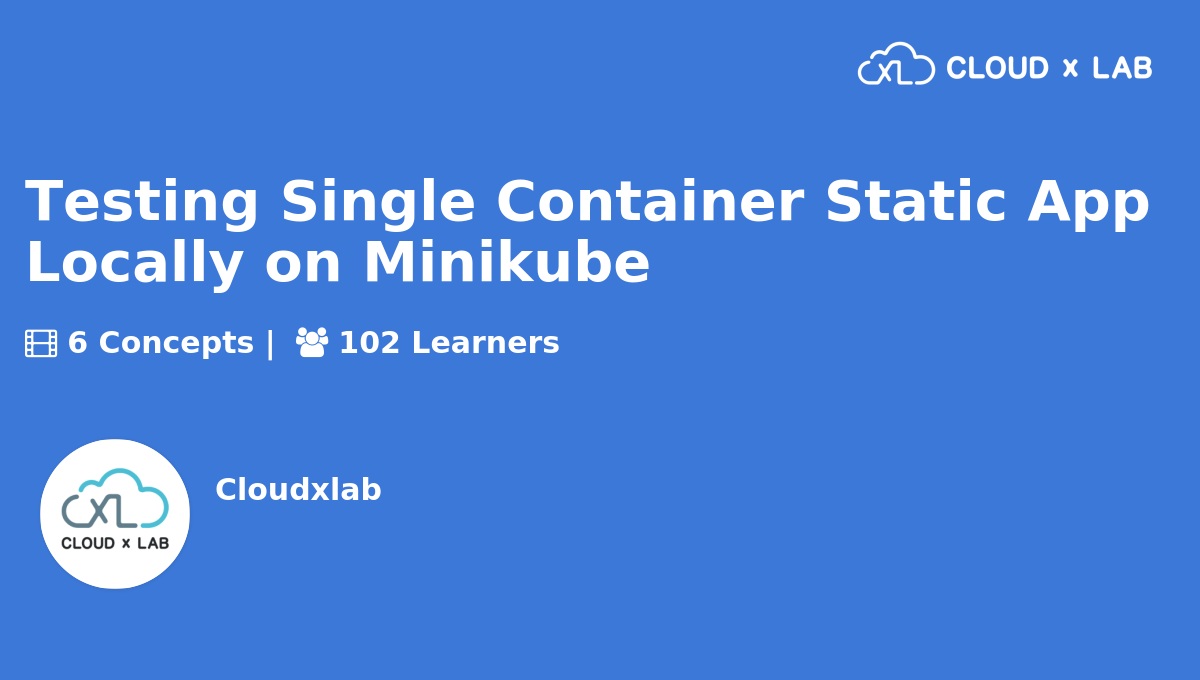 Testing Single Container Static App Locally On Minikube